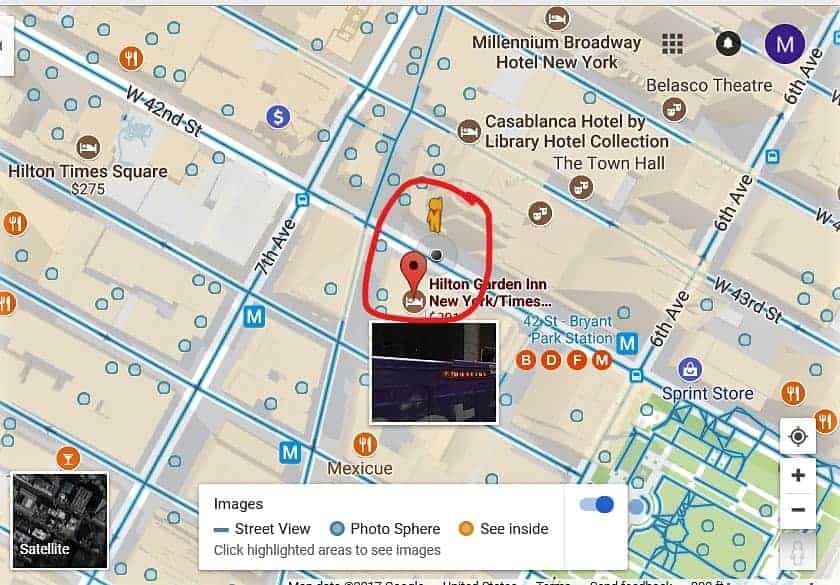 Finding Unfamiliar Places With Google Street View, From Google Maps