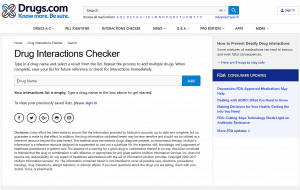 Use An Online Interactions Checker to Verify Medication Interactions