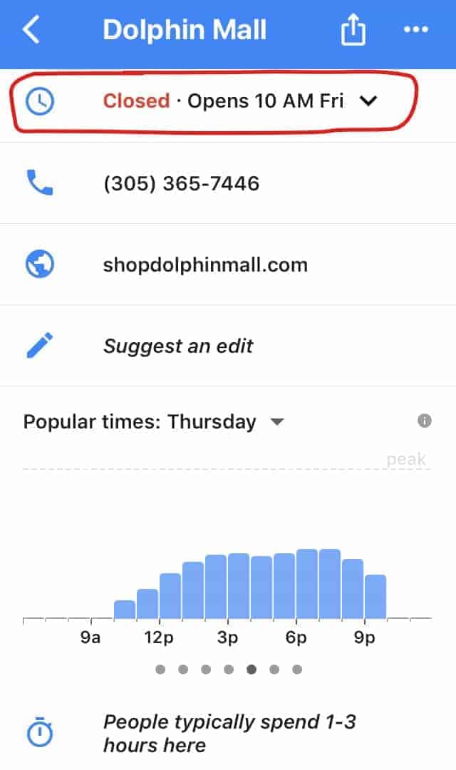 Life Hack: Quickly Find Opening Hours With the Google Maps App