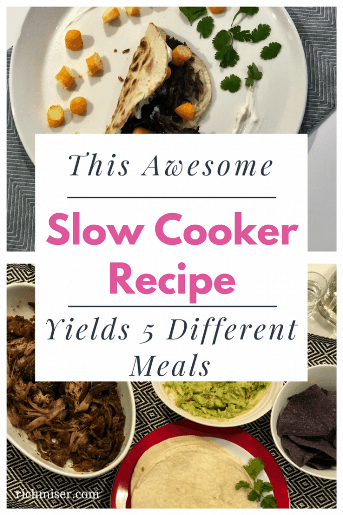 This Slow Cooker Recipe Yields 5 Different Meals So You only Cook Once